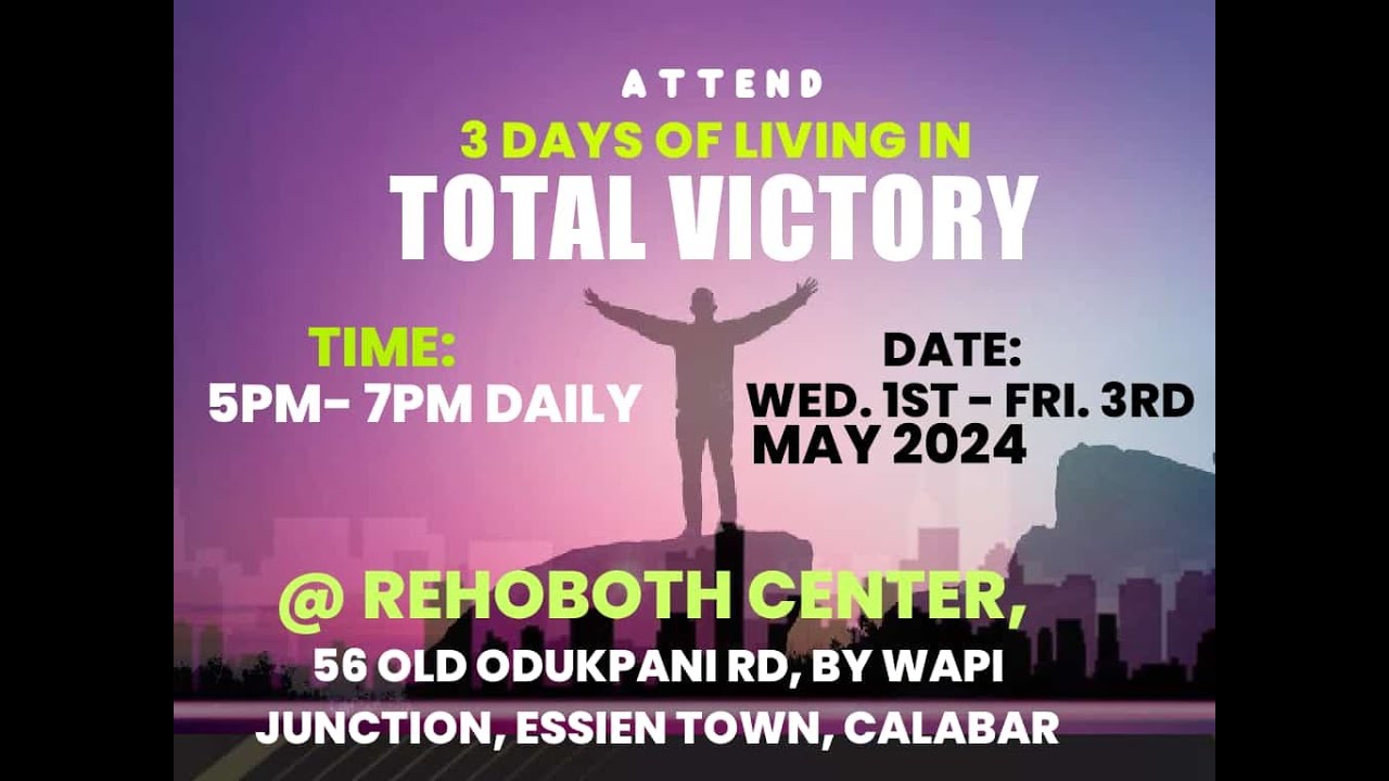 LIVING IN TOTAL VICTORY || DAY 2 || PASTOR DOUGLAS VINCENT || 2ND MAY ...