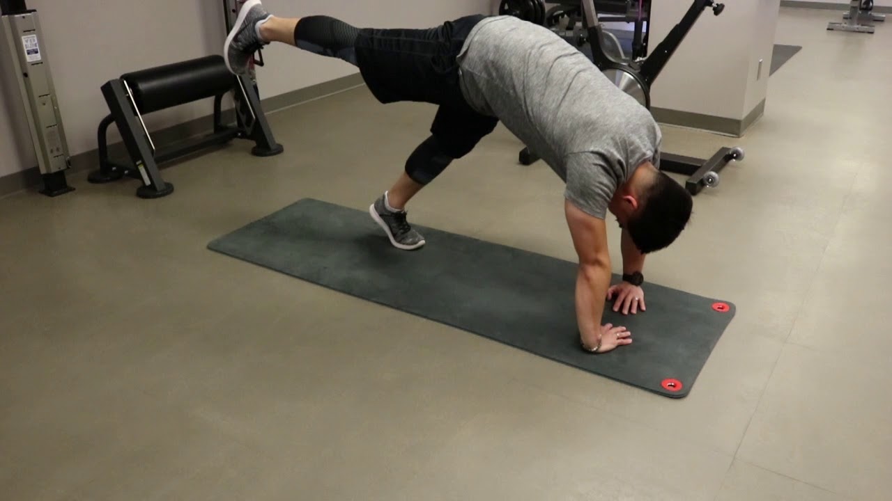 Single Leg Pike Pushups - YouTube