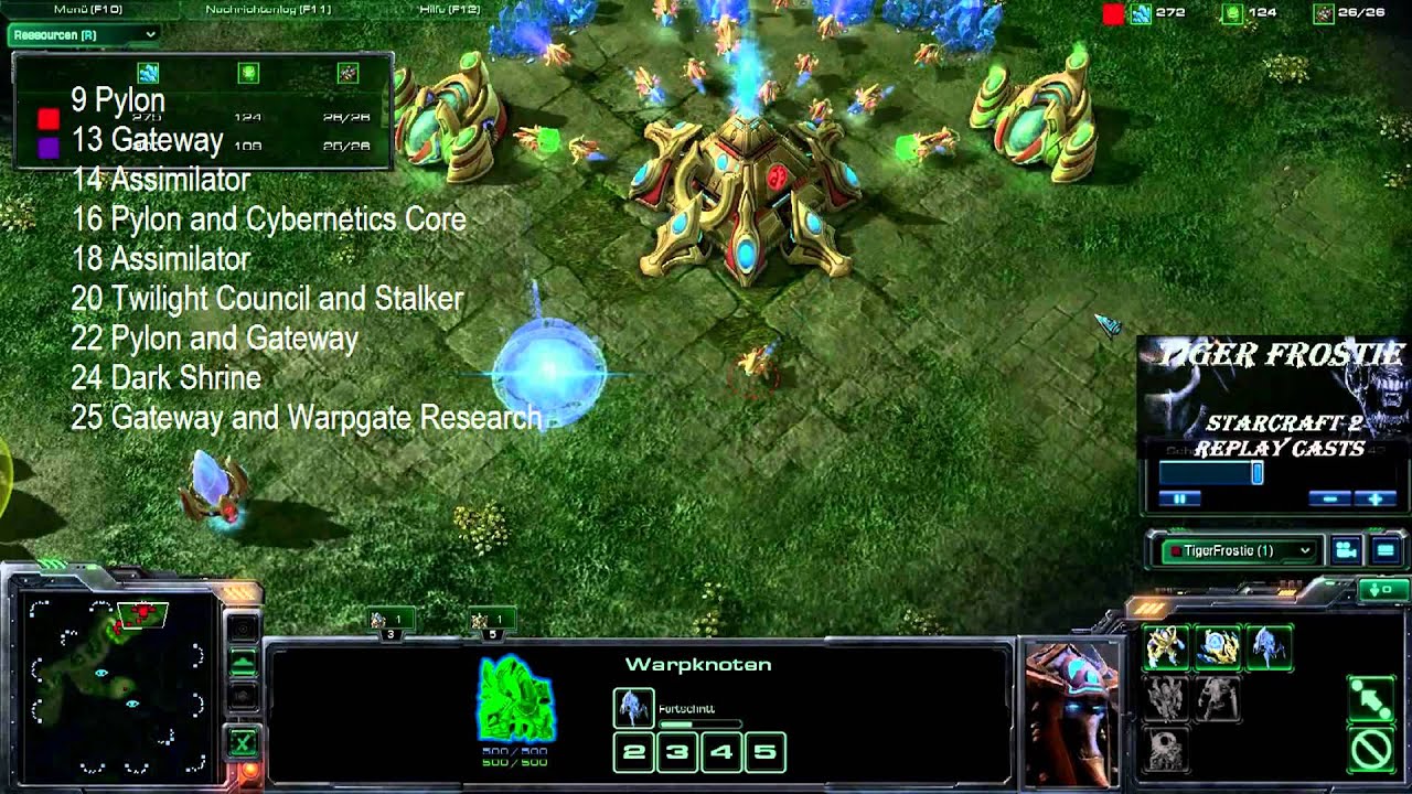 Starcraft 2 Protoss Build Order Fast Dark Templer Step by Step German ...