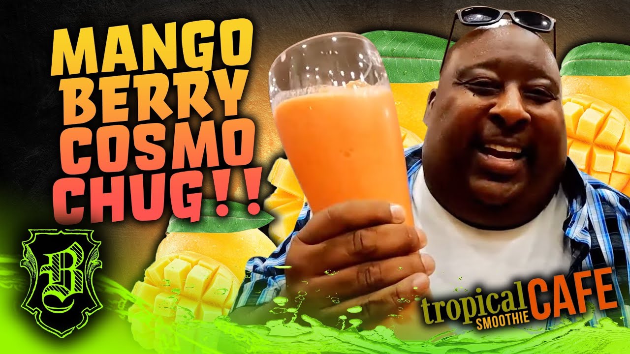 Enjoying A Mango Berry Cosmo from Tropical Smoothie Cafe! - YouTube