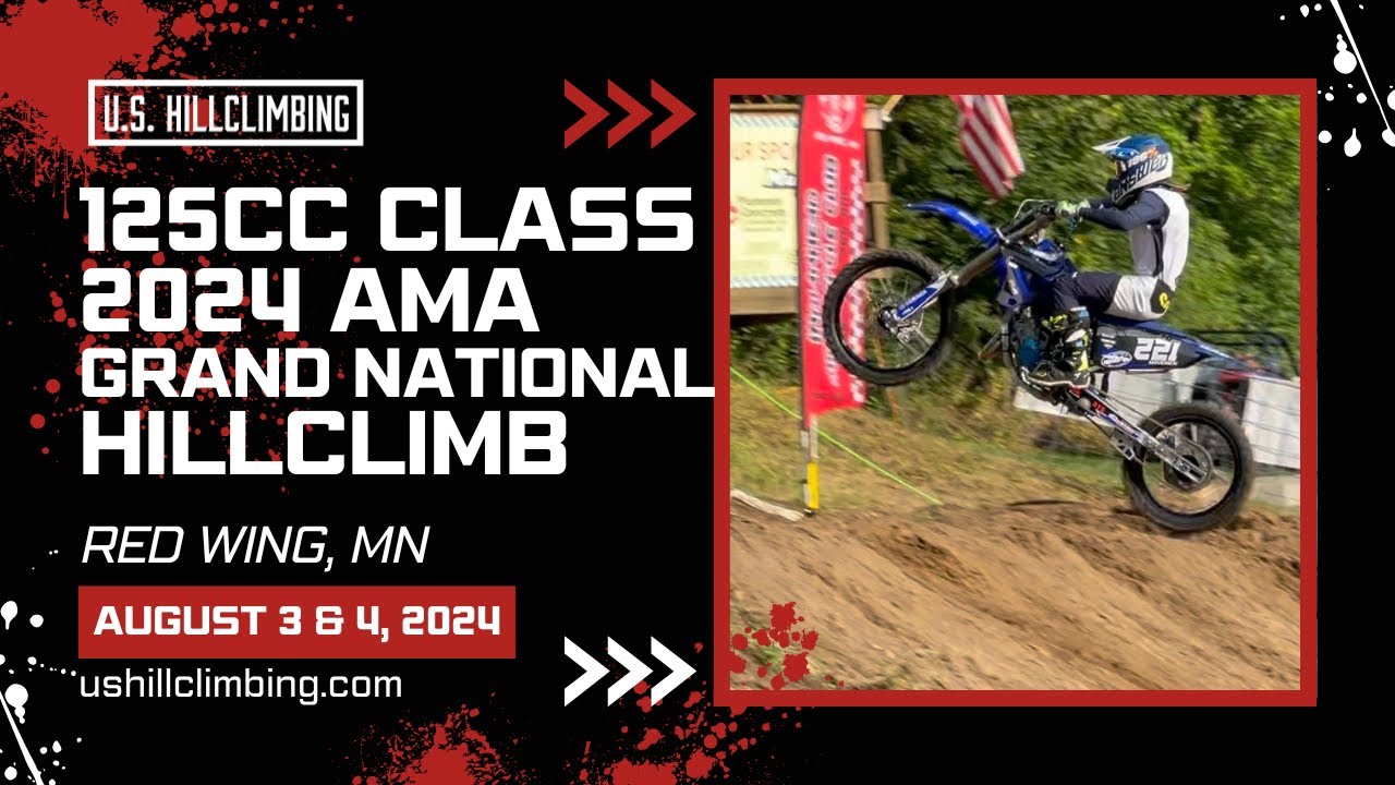 125cc Class - 2024 AMA Grand National Hillclimb Championship Red Wing ...