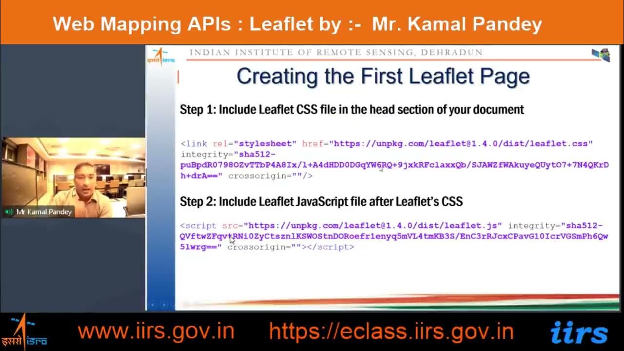 Web Mapping APIs : Leaflet by Mr. Kamal Pandey - YouTube