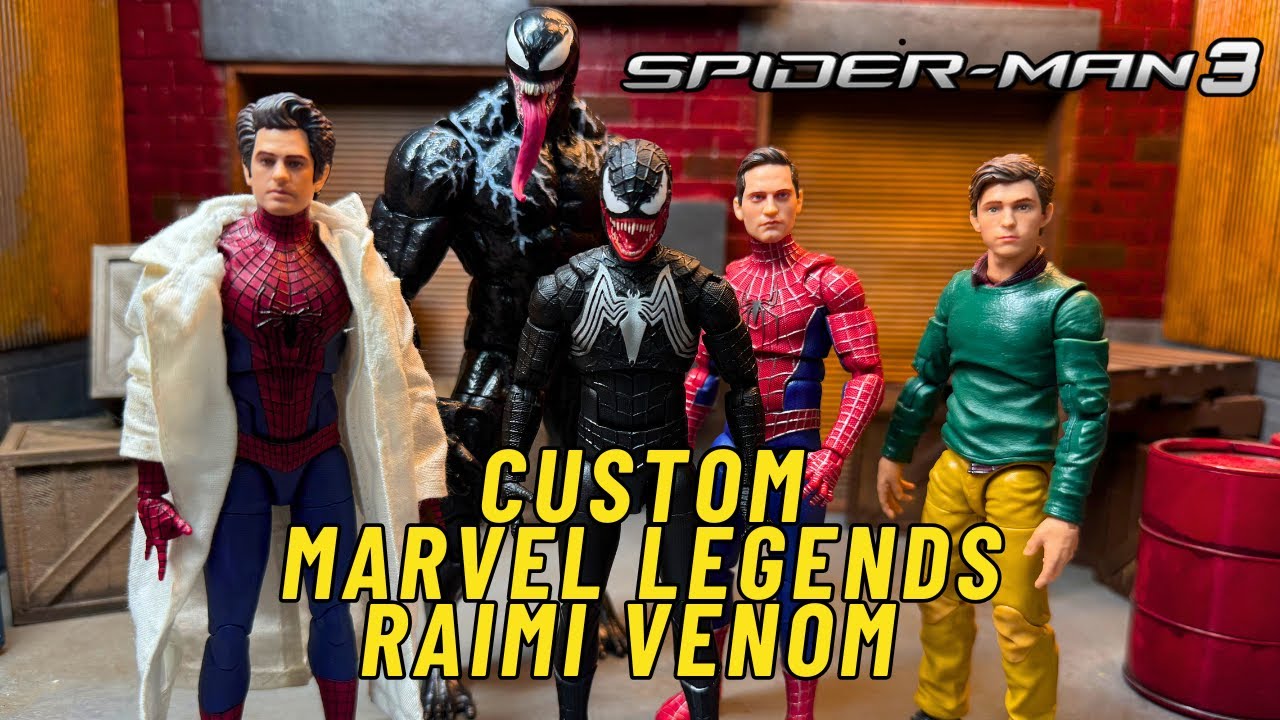 Marvel Legends Raimi's Spider Man 3 Venom Custom Figure Review - YouTube