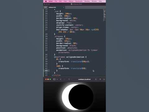 Solar Eclipse HTML CSS 🌑 - YouTube