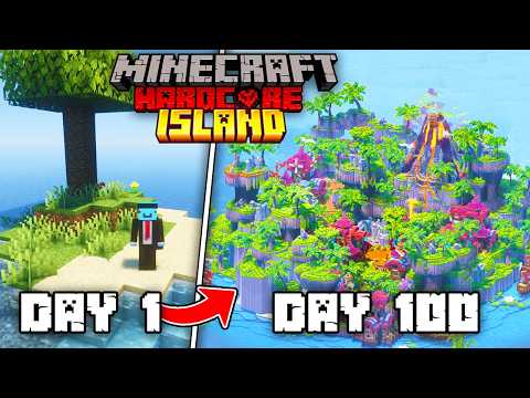 I Survived 100 Days on a Deserted Island in Minecraft Hardcore!