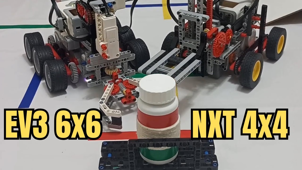 LEGO Mindstorms EV3 Grab-and-Lift Forklift Robot + NXT Forklift in ...