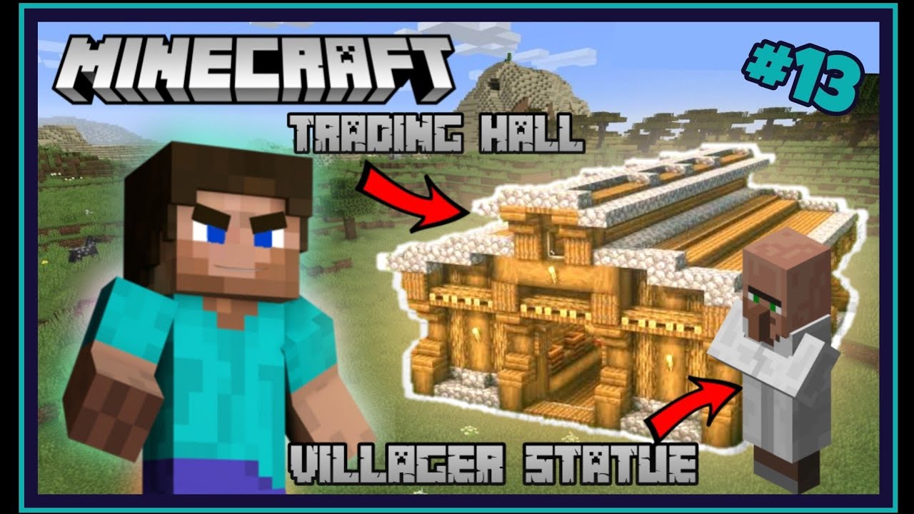 I build a Trading Hall to Trade OP items with Villagers | Part 1 ...