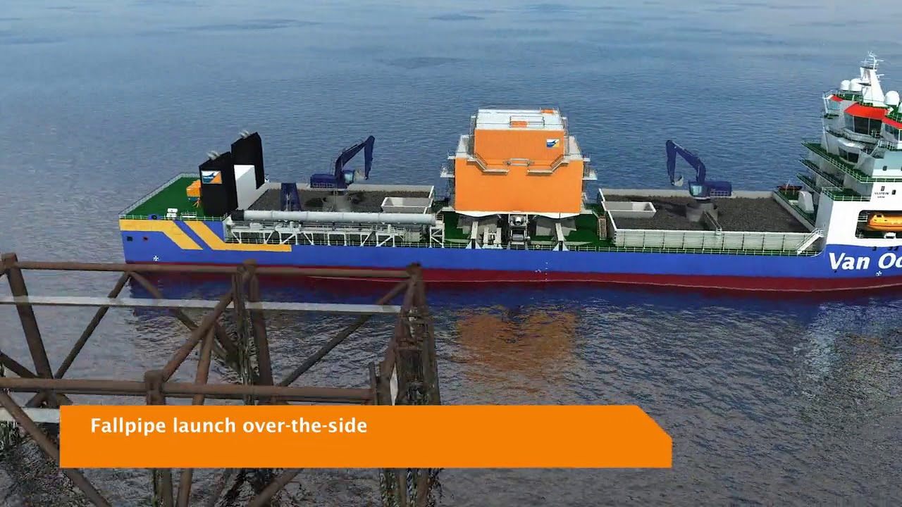 Subsea rock installation vessel Bravenes - YouTube