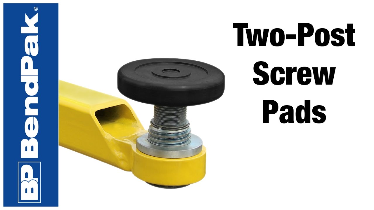 BendPak New Two-Post Screw Pad Adapter Demo - YouTube