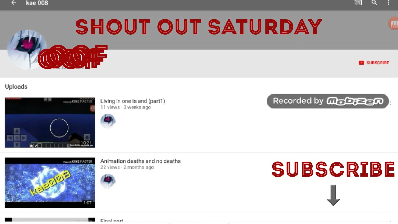 SHOUT OUT SATURDAY! - YouTube