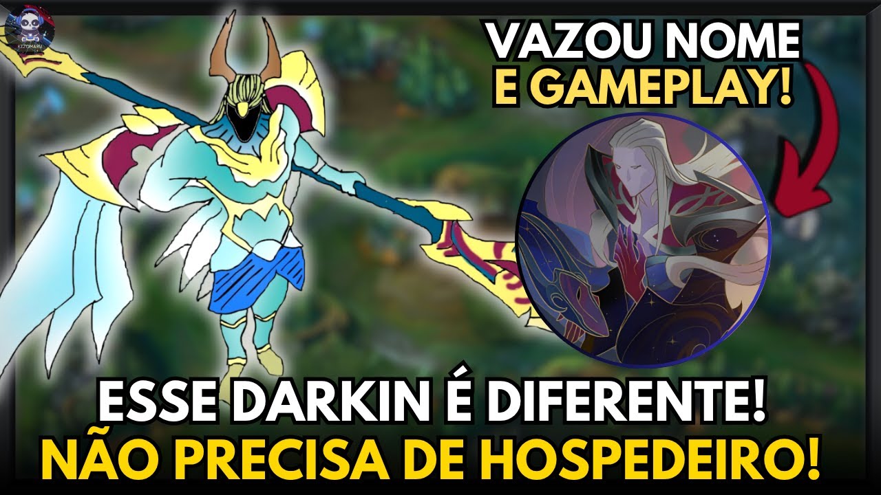 VAZOU NOME, VISUAL E INFORMAÇÕES DE GAMEPLAY DO NOVO CAMPEÃO DARKIN ...