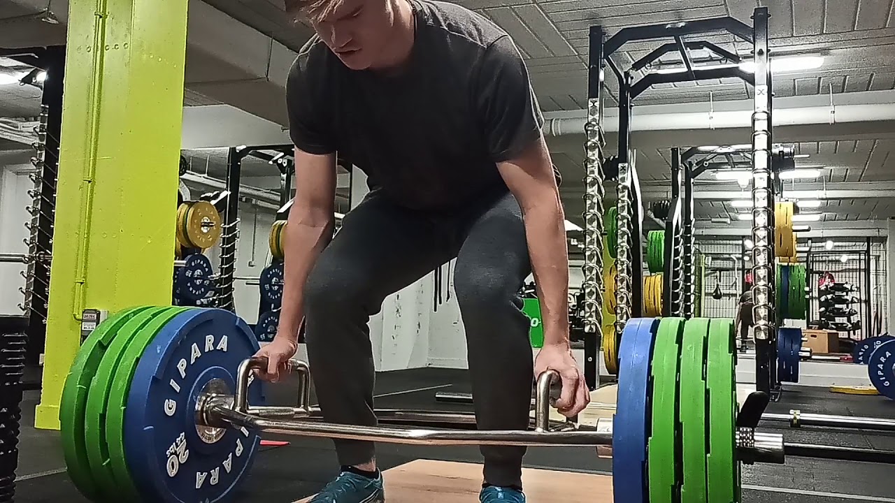120kg (270lbs) for 3 reps Trap Bar (Hex Bar) Deadlift - Road to 200kg ...