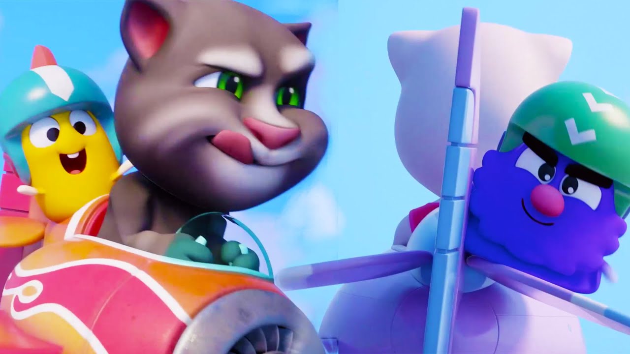 Talking Tom - Angela's Broken Plane 💚 Super Toons TV - Best Cartoons ...