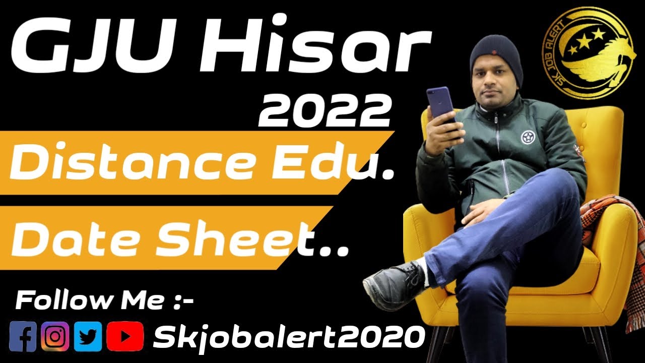 GJU Distance Exam Date Sheet 2022 || GJU Hisar Distance Date Sheet 2022 ...