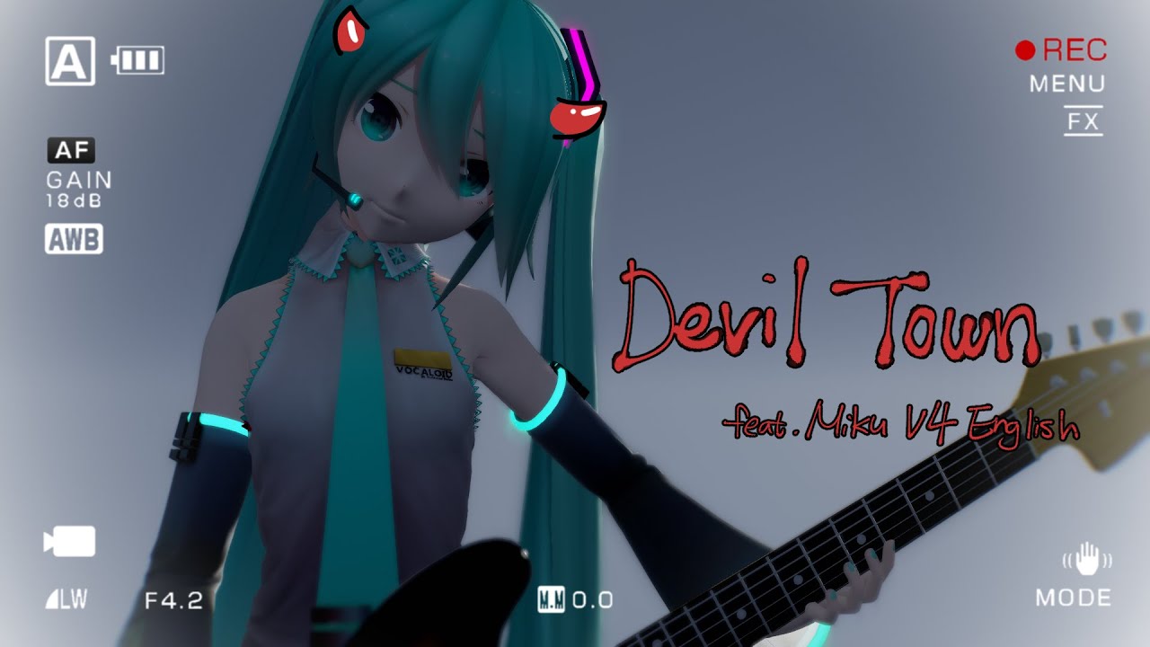 hatsune miku tries singing devil town by cavetown - YouTube