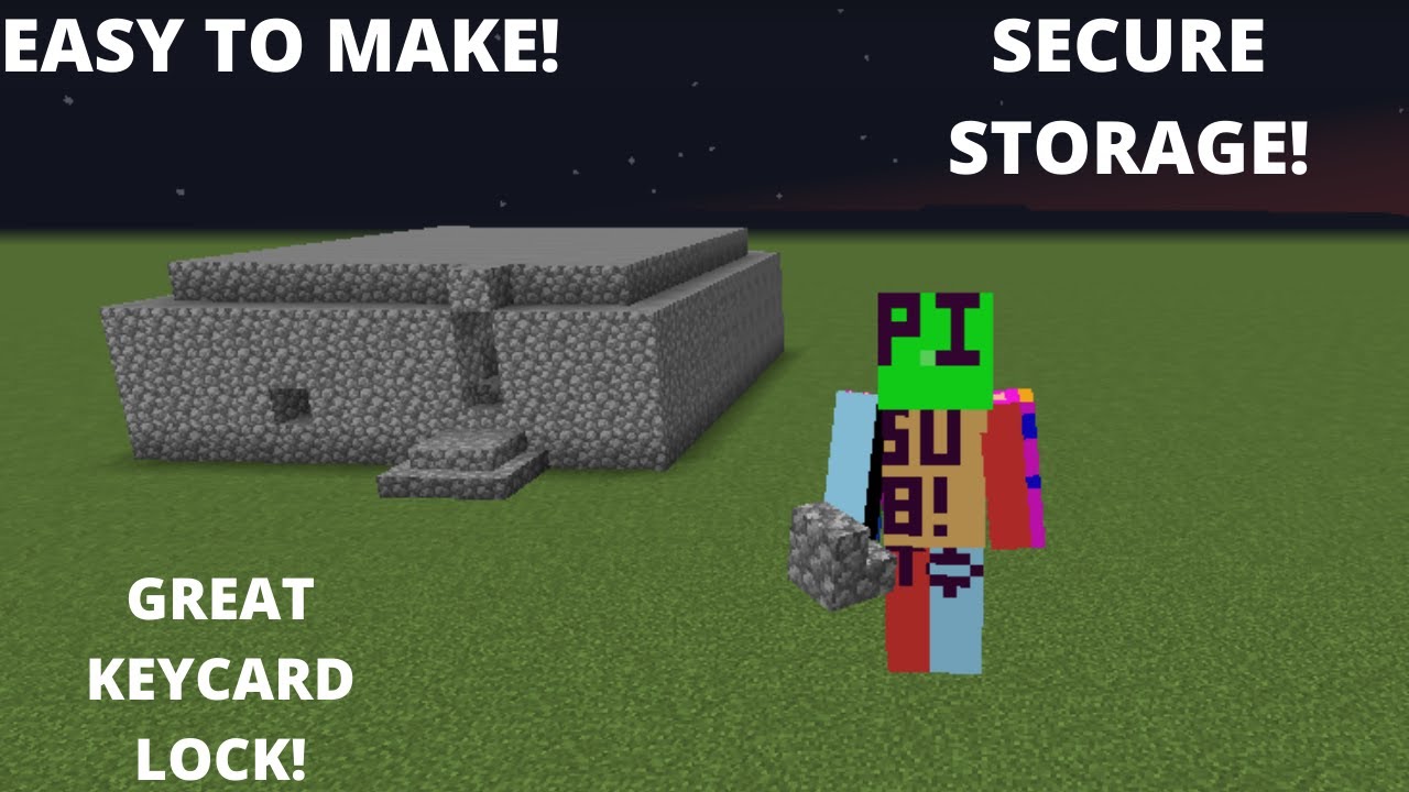 KEYCARD DOOR IN MINECRAFT!(TUTORIAL) - YouTube