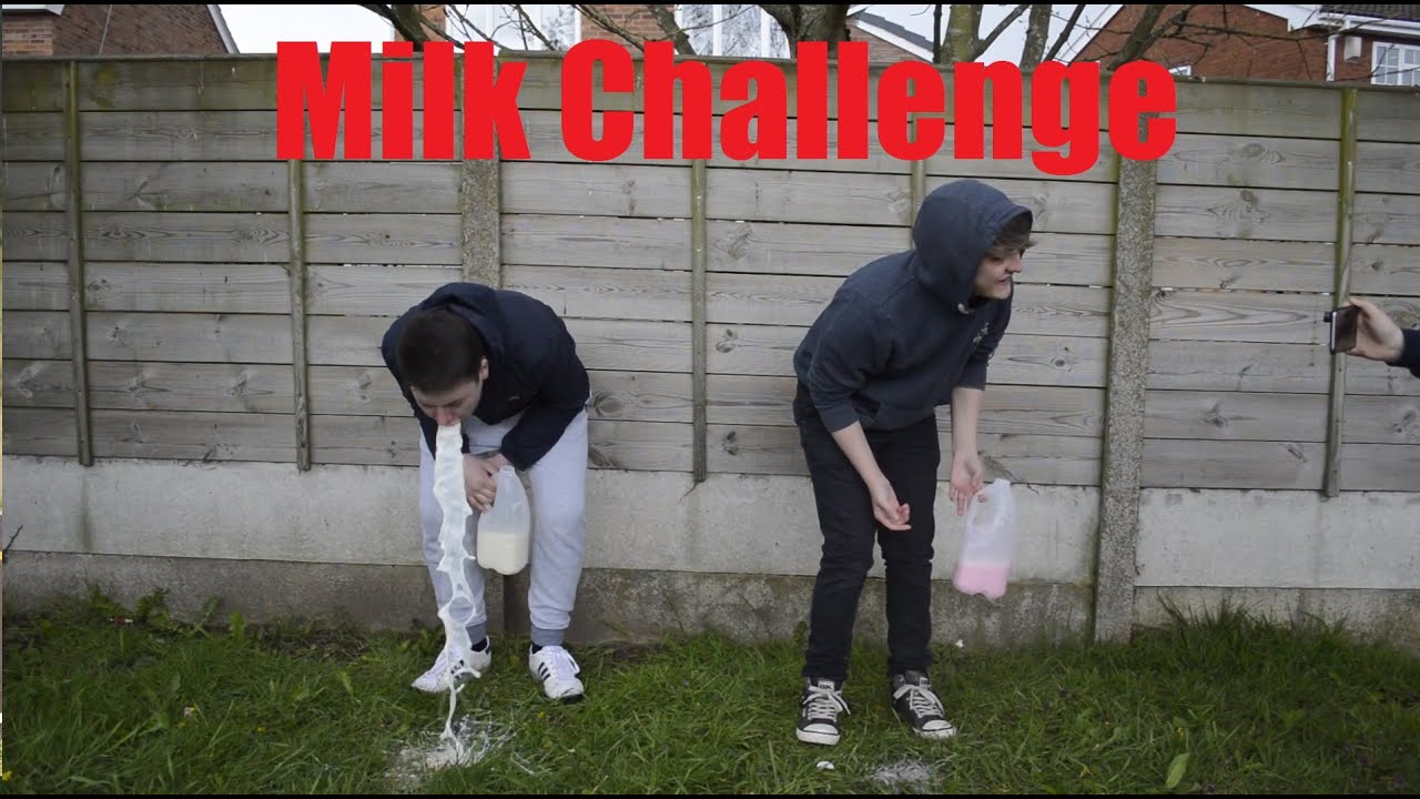 TheChallengeGames: Milk Challenge *[Vomit Warning]* - YouTube