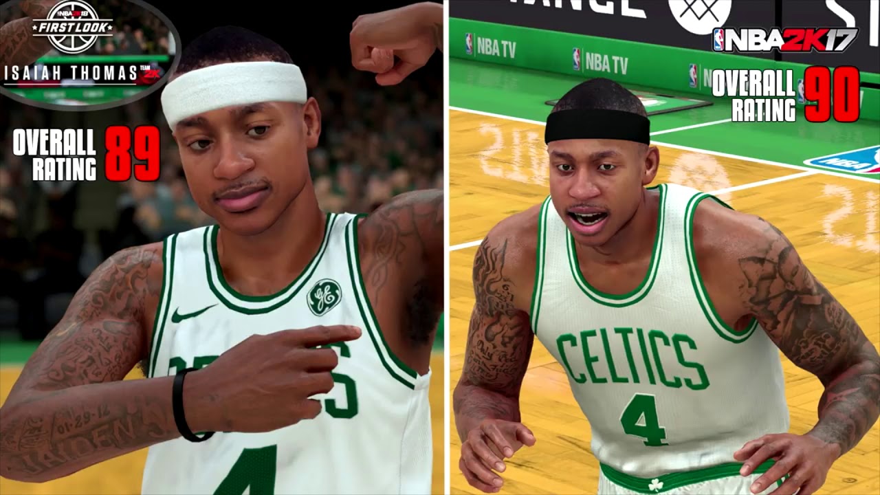 NBA 2K18 vs NBA 2K17 GRAPHIC COMPARISON - YouTube