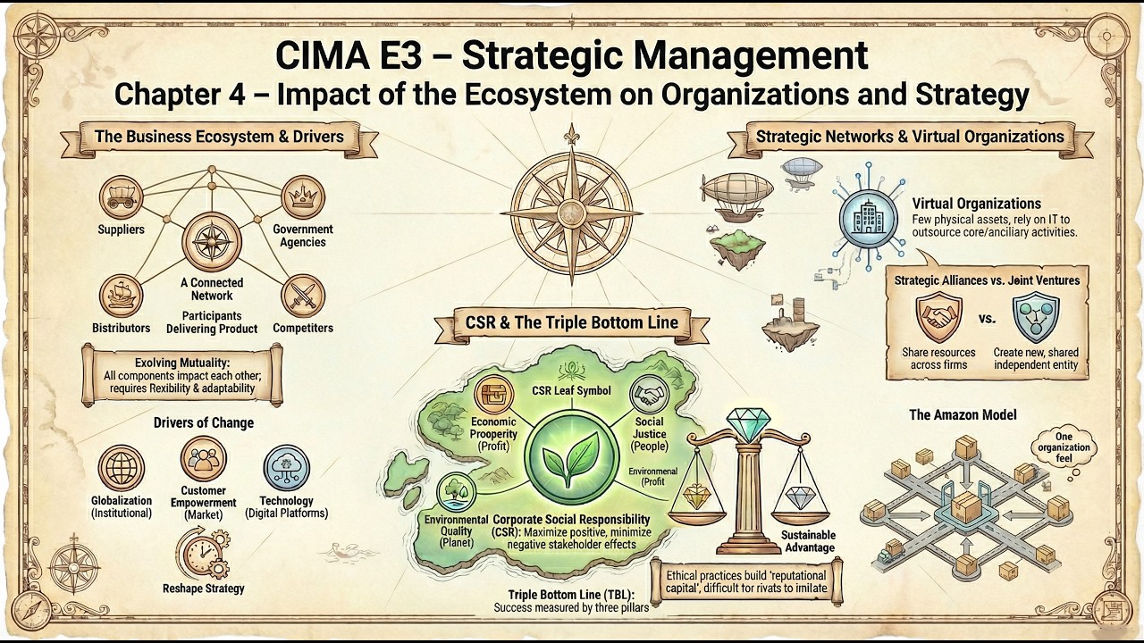 Impact of Ecosystem on Company & Strategy | CIMA E3 C4 [Summary] # ...
