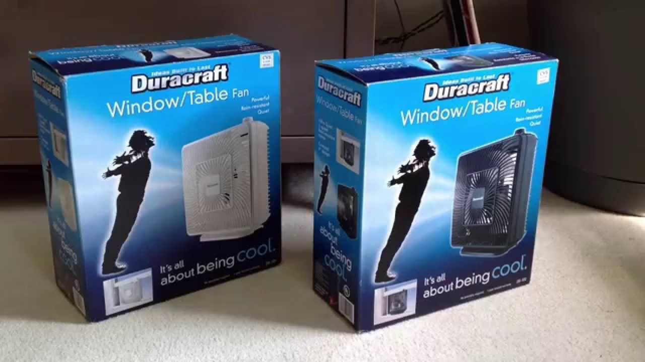 Duracraft 10" Window/Table Fan Unboxing; 2X! - YouTube