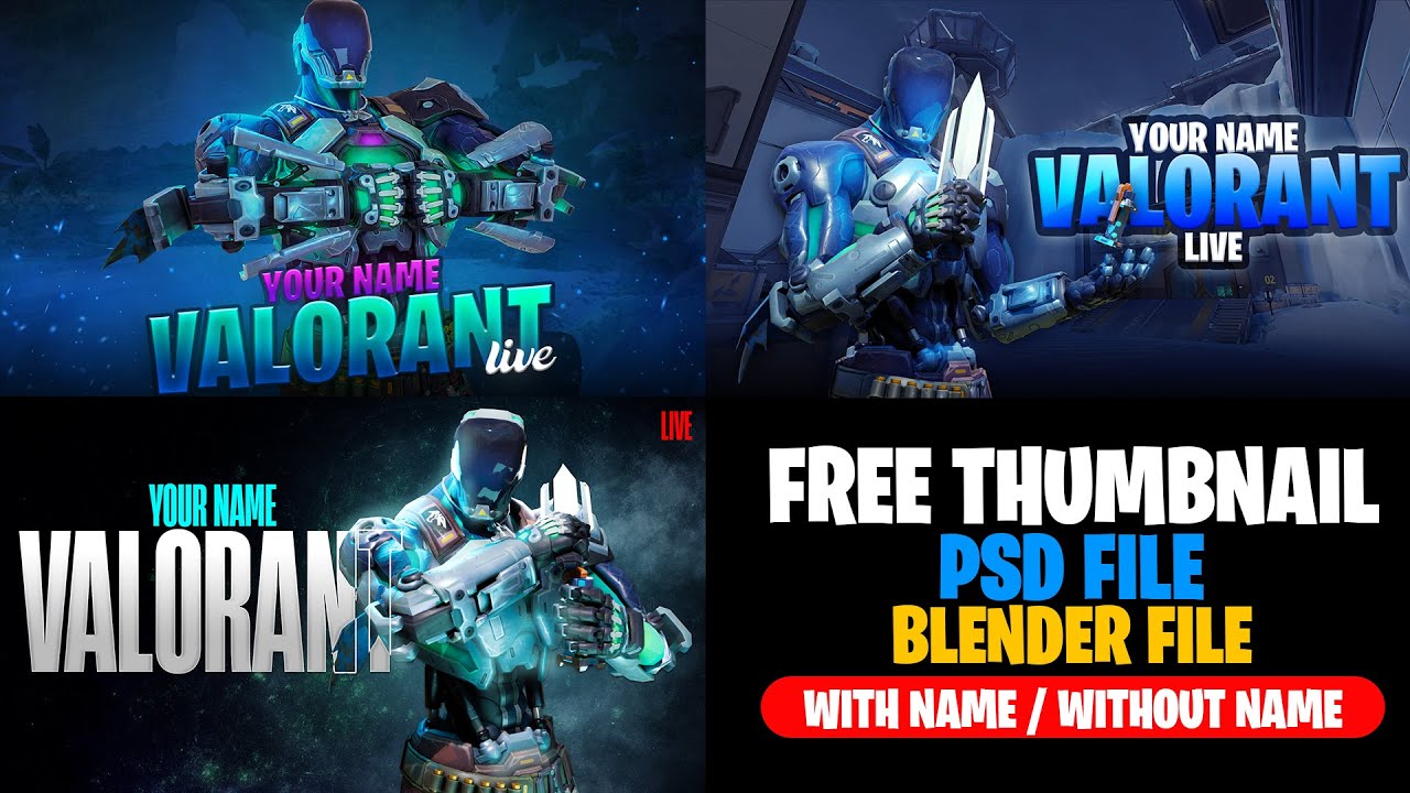Valorant Kayo thumbnail PSD | valorant thumbnail PSD | Kayo blender ...