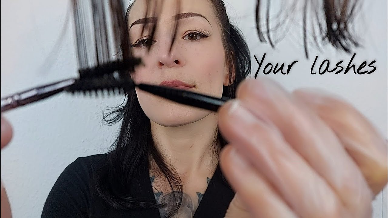 ASMR * Eyelash Treatment for your very long Lashes * - YouTube