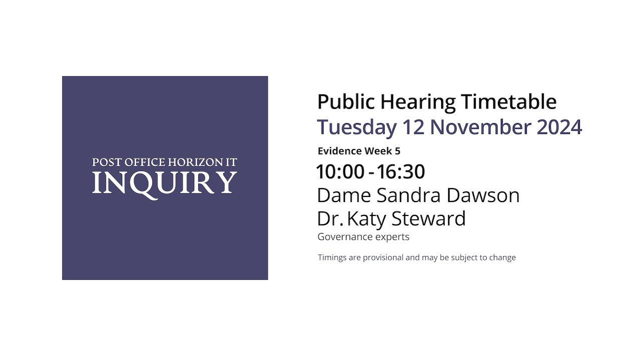 Dame Sandra Dawson-Dr. Katy Steward - Day 197 PM - 12 November 2024 ...