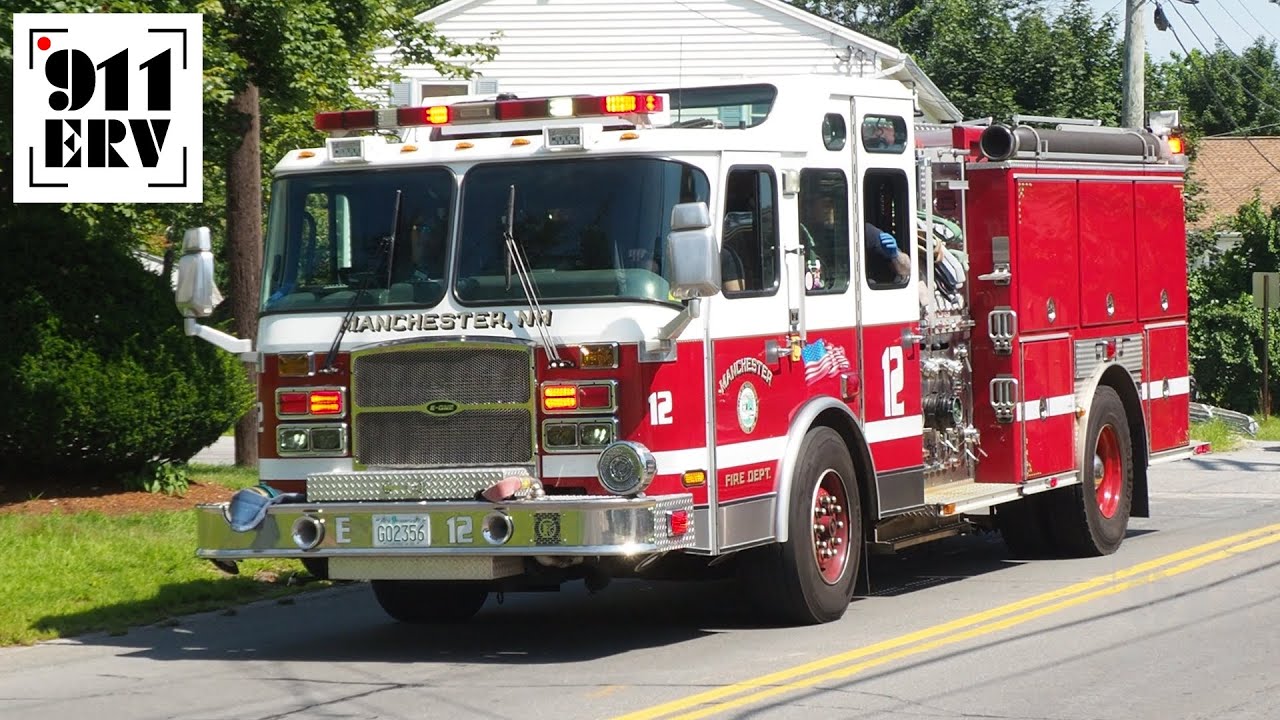 Manchester Fire Truck Responding | Engine 12 - YouTube