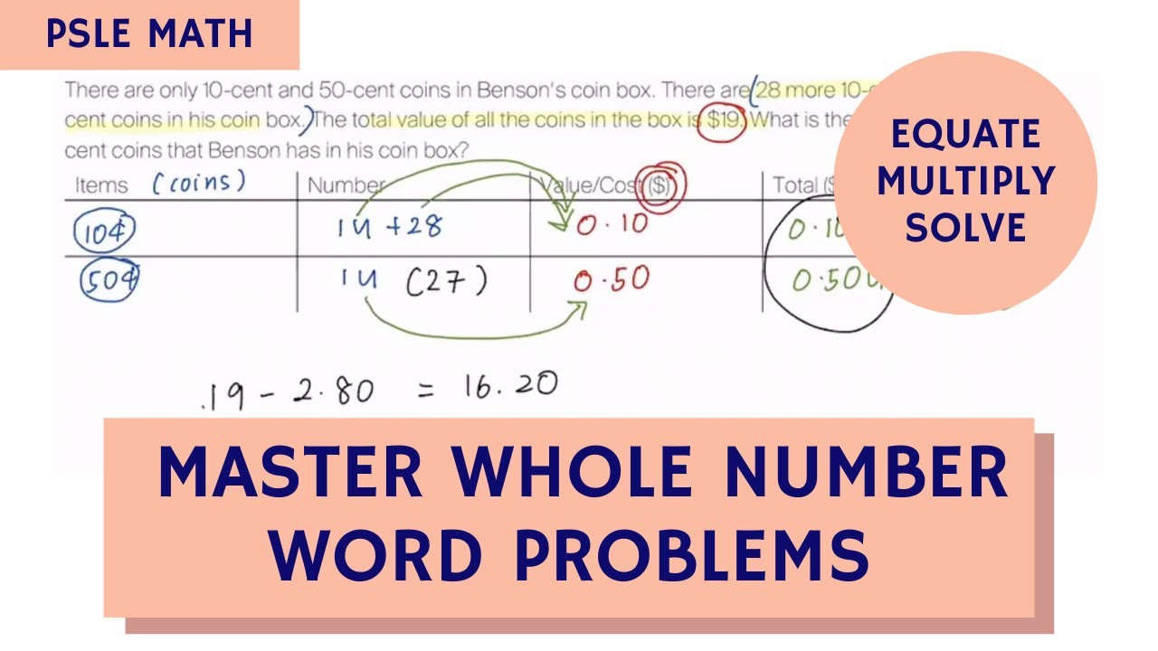 How to Solve Difficult Whole Number Word Problems (TTA PSLE Math Ep 28 ...
