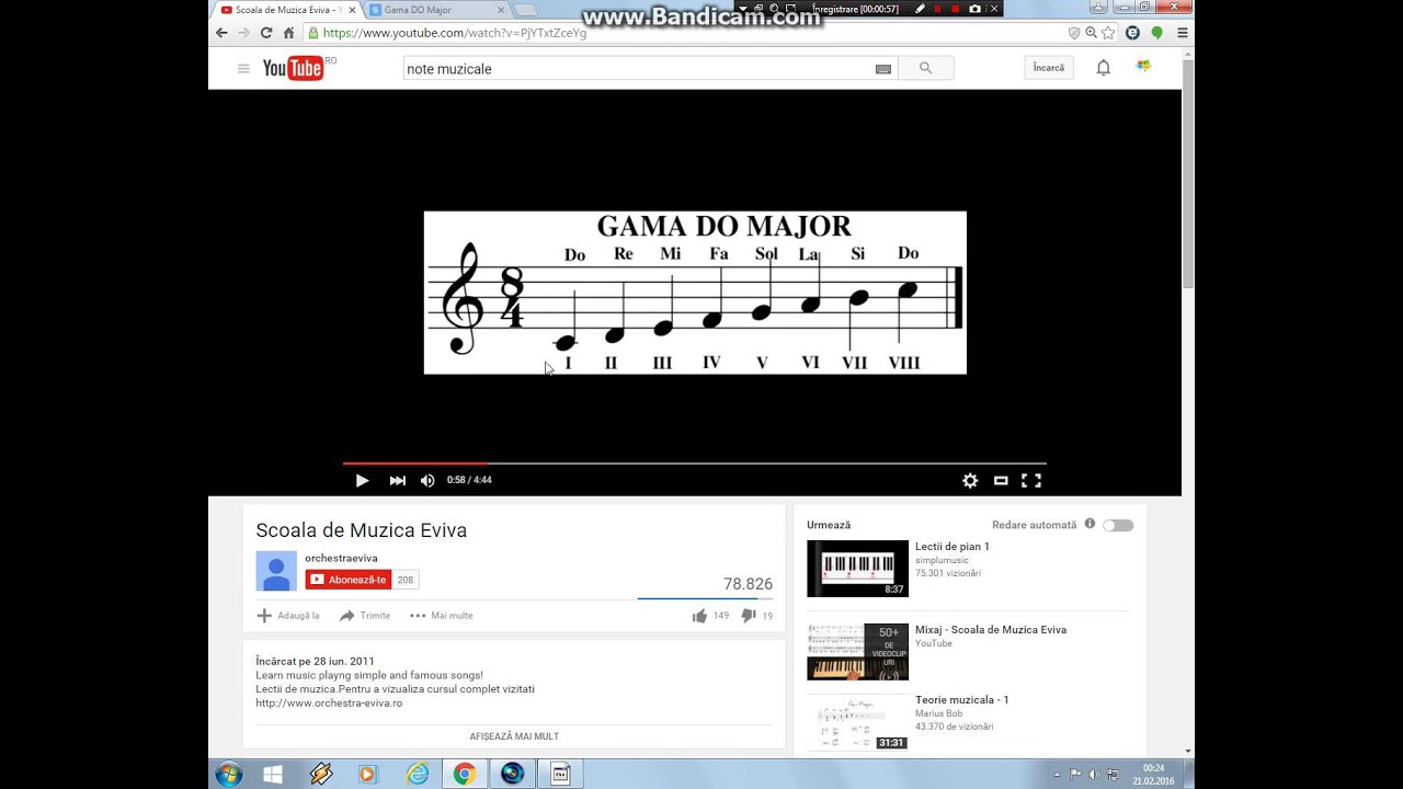 Stanciuc Tutoriale-Muzica-Gama DO major - YouTube