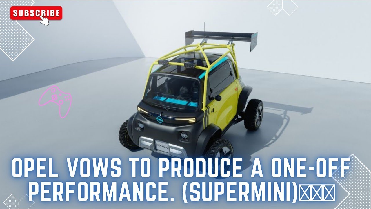 Opel vows to produce a one-off performance EV based on an urban ...