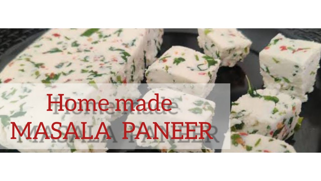 HOMEMADE Perfect Masala Paneer With Herbs & Spices,Making Raw Paneer ...