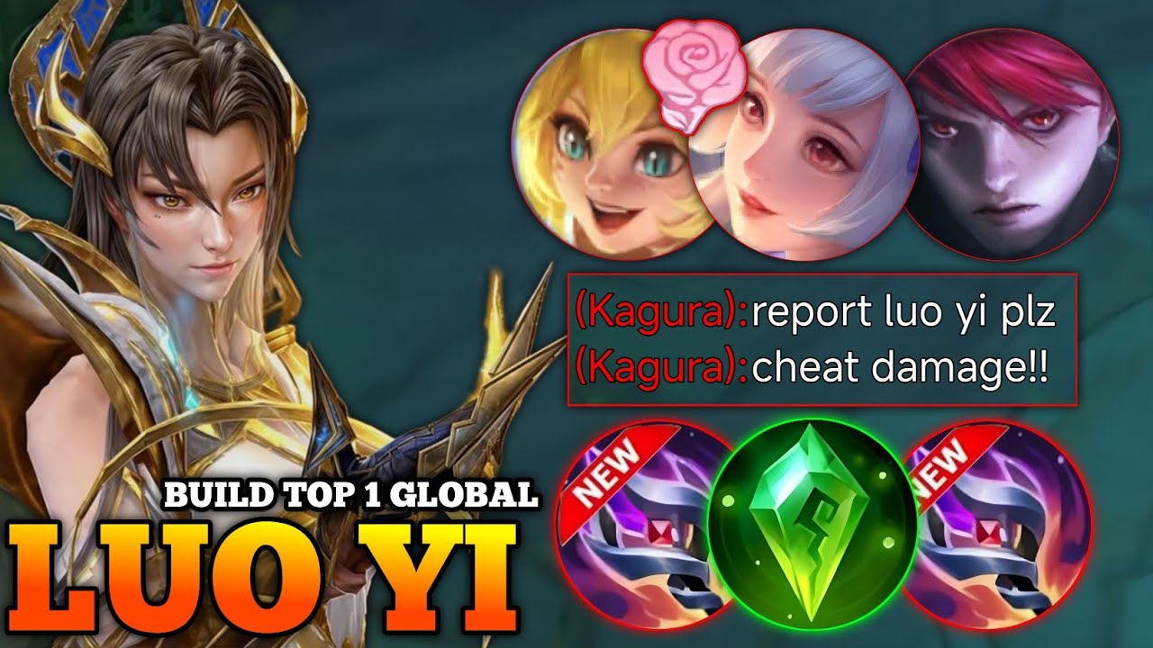 GLOBAL LUO YI PERFECT INTENSE GAMEPLAY VS META HEROES | LUO YI BEST ...
