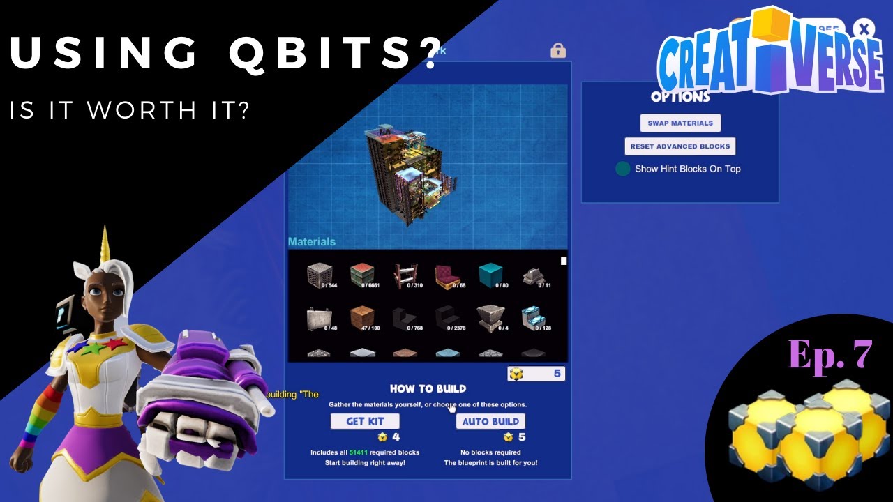 Creativerse ~ Ep.7 ~ We are going to try using QBits this week. - YouTube