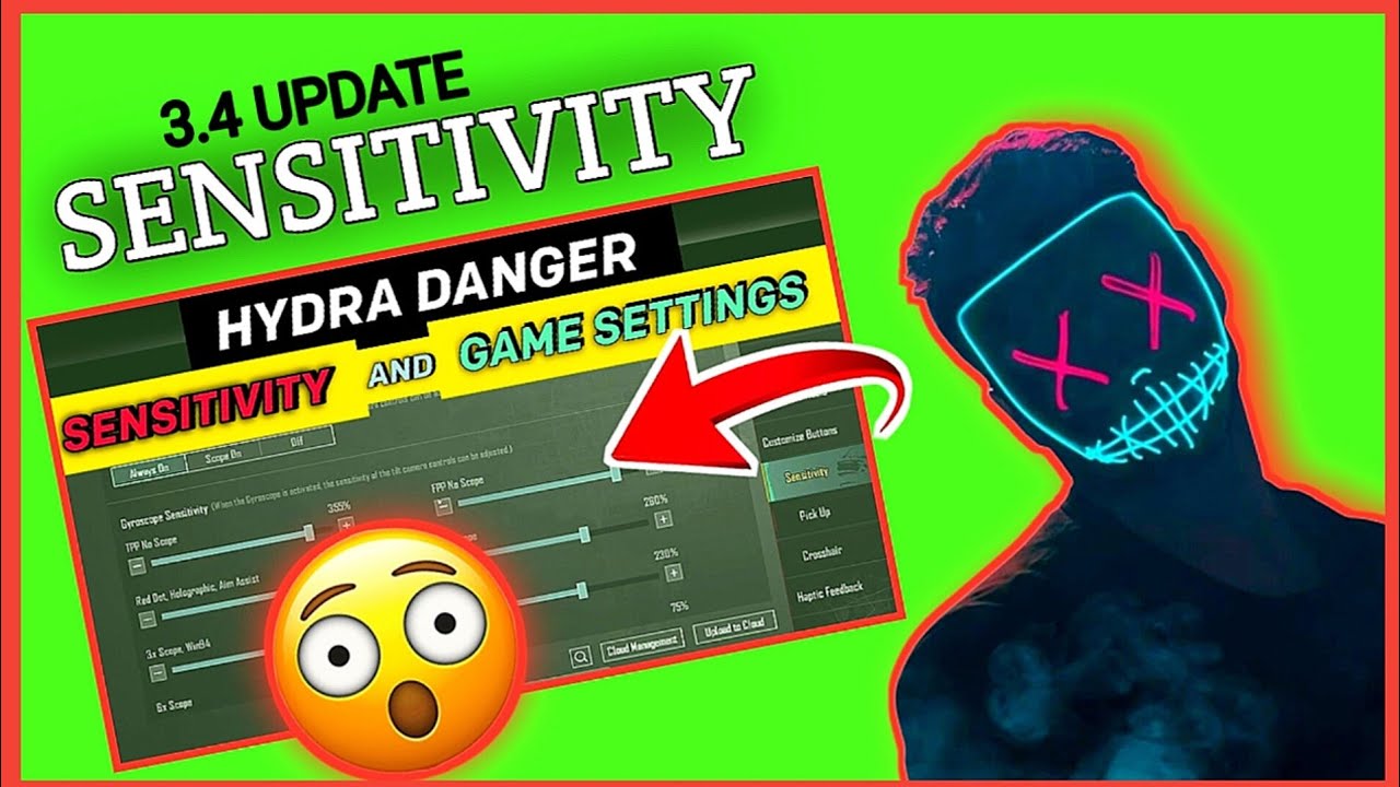 HYDRA DANGER SENSITIVITY AND CANTROL SETTING 😱 HYDRA DANGER NEW SENSITIVITY 🔥 ...
