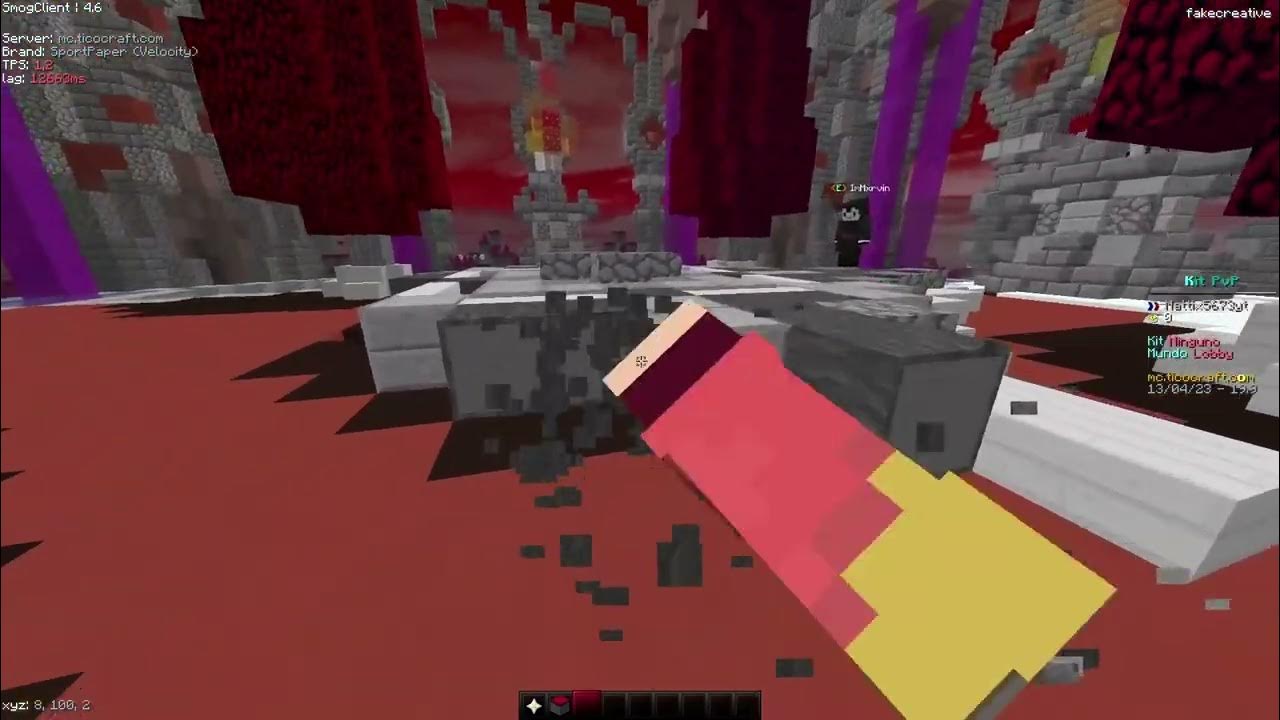 Crashing mc.ticocraft.com | 100+ players | #SmogClient - YouTube