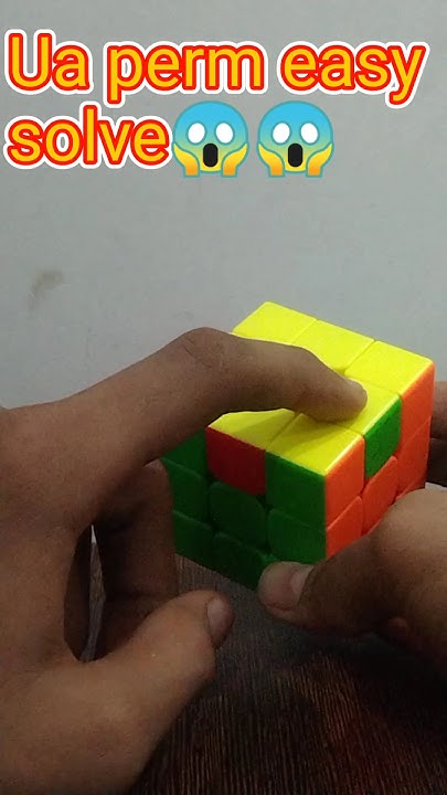 ||Ua perm easy solve||so easy tutorial without any algorithm||#trending #cube #shorts - YouTube