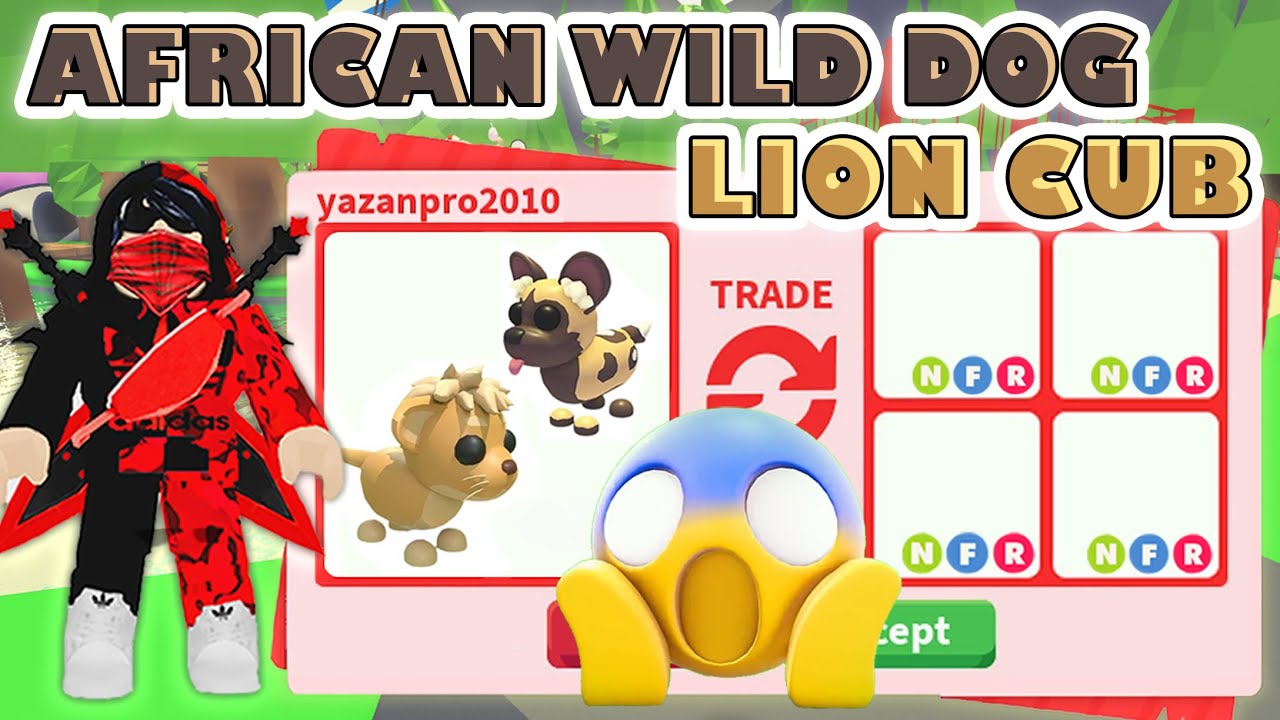 I TRADED *NEW* AFRICAN WILD DOG & LION CUB 🐕‍🦺🦁🔥 IN NEW ADOPT ME SAFARI ...