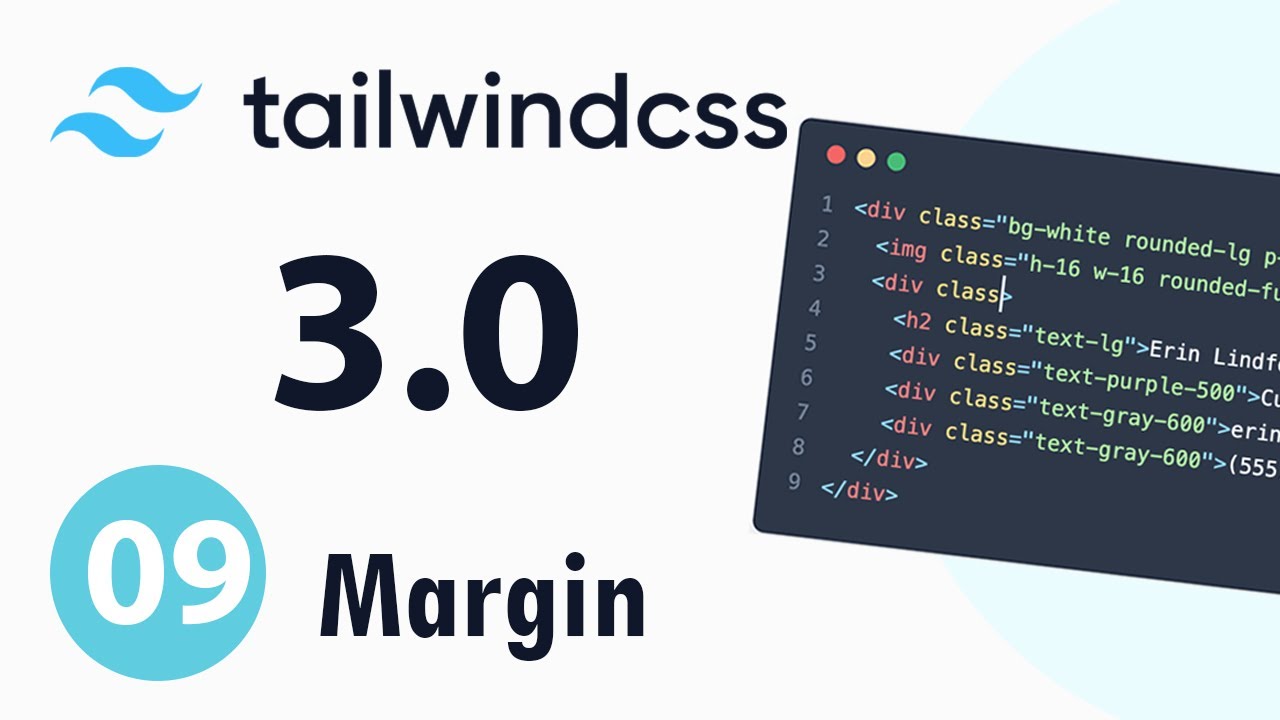 តោះរៀន Tailwind CSS 3 សម្រាប់អ្នកចាប់ផ្តើមដំបូង #09 - Margin - YouTube