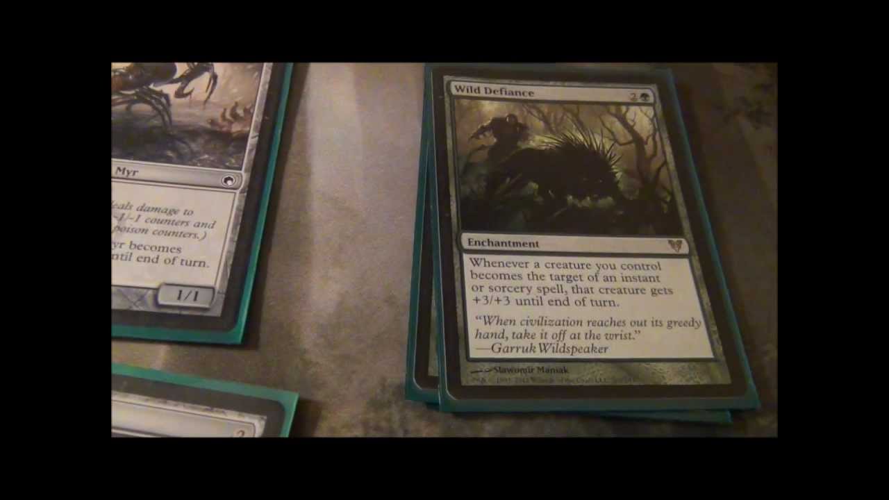 MTG: Unblockable Infect Deck Build Green & Blue - YouTube