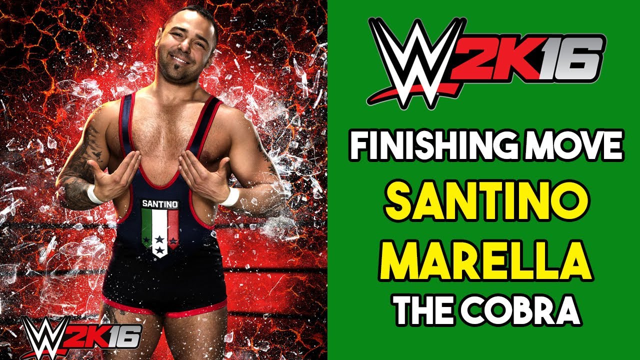 WWE 2K16 - Santino Marella's finishing move (The Cobra) - YouTube