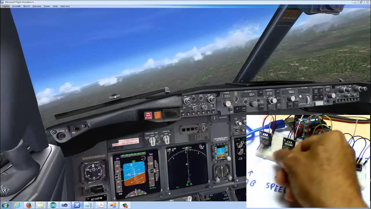 PMDG 737 NGX FSUIPC with ARDUINO UNO R3 - YouTube