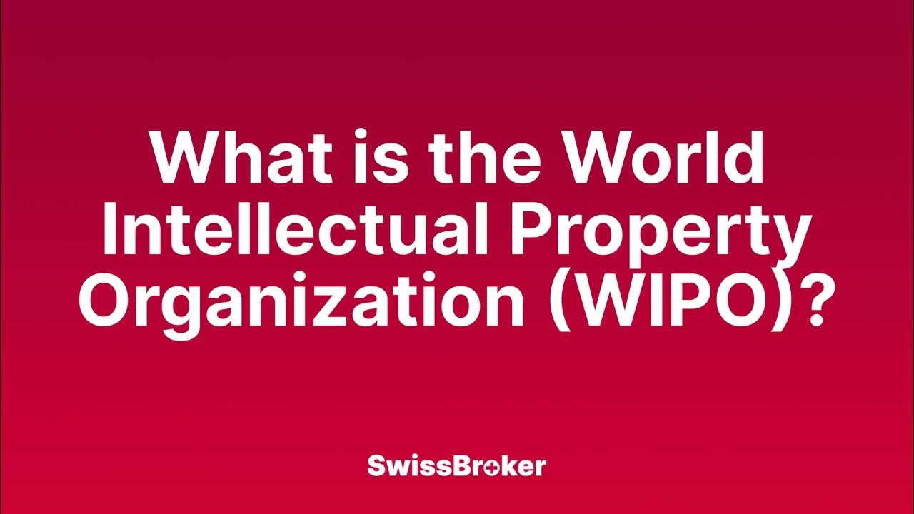 What is the meaning of the World Intellectual Property Organization (WIPO)? [Audio Explainer ...