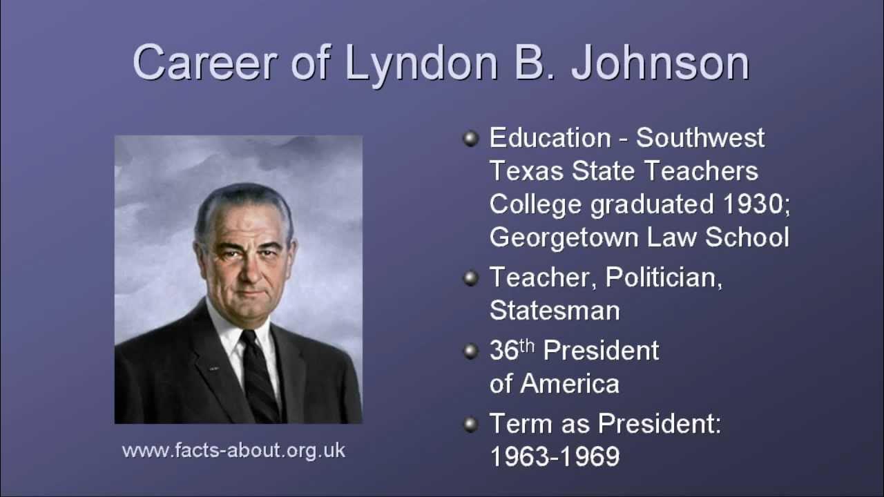 President Lyndon B Johnson Biography - YouTube