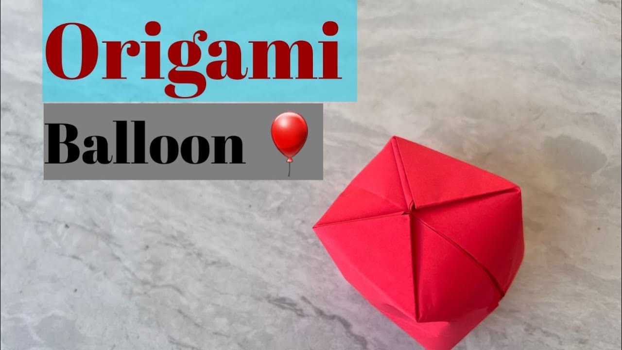 How to make an origami balloon 🎈 - YouTube