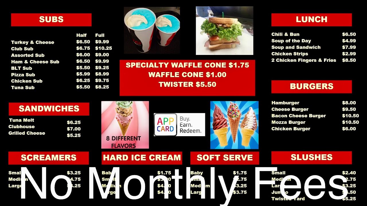 Affordable Menu Signs -7 - YouTube