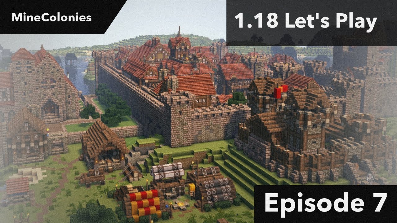 MineColonies: Let's build a guard tower! (Minecraft 1.18 Let's Play ...