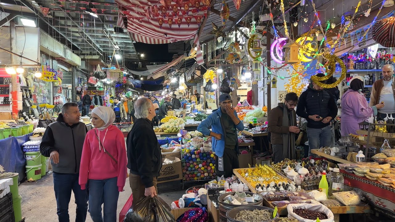 Night walk through downtown Amman with its markets and souks | Trip to ...