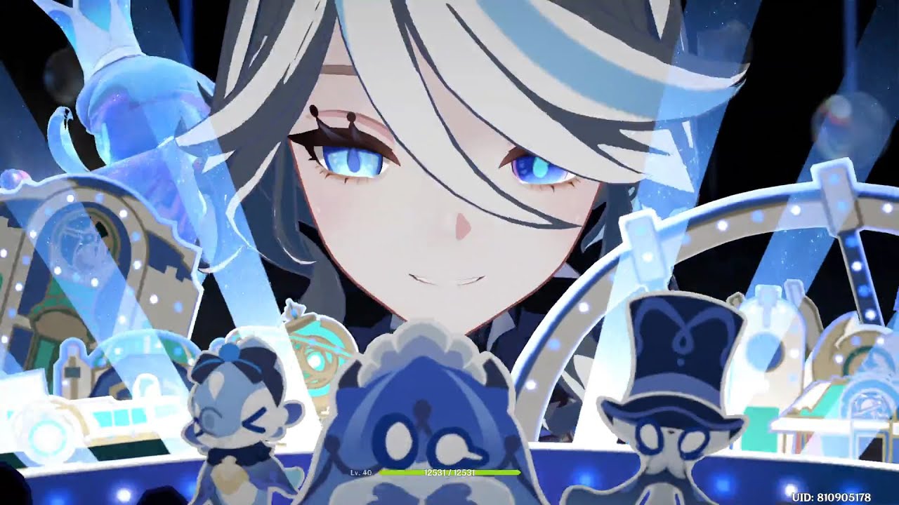 Furina Burst, Skill, Attack and Idle Animation - YouTube