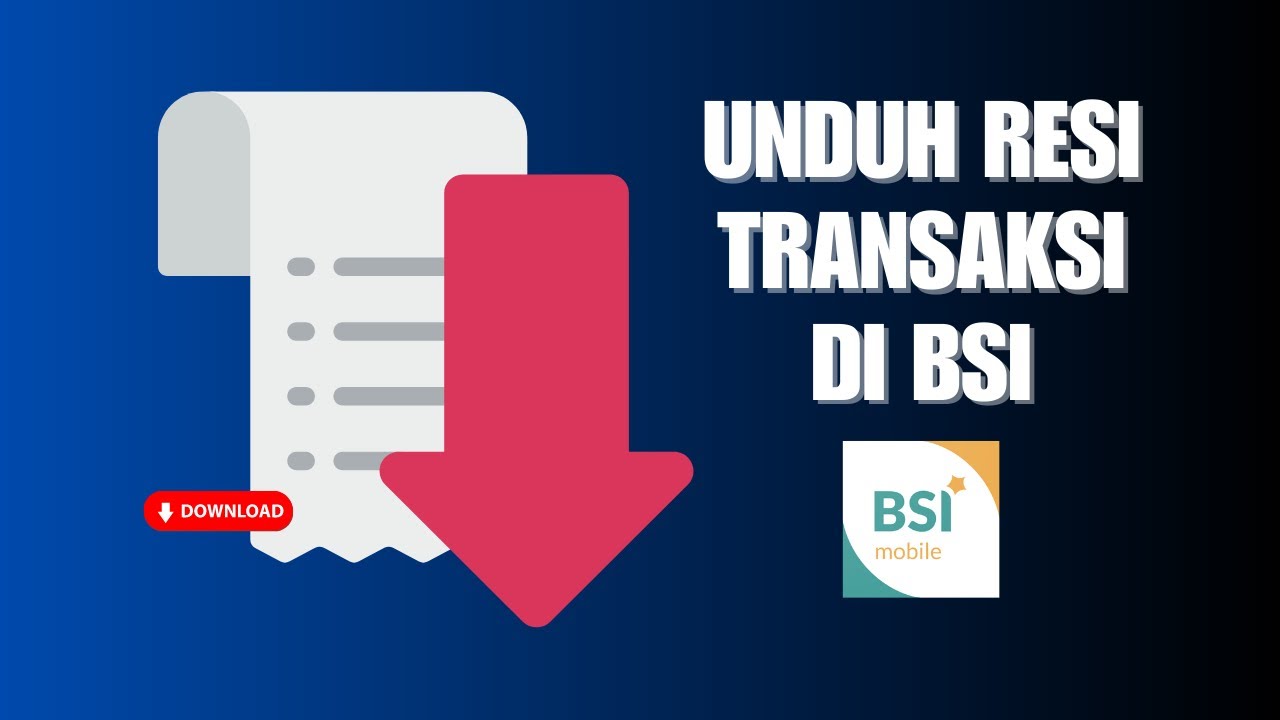 Cara download unduh resi transaksi di BSI mobile banking - YouTube